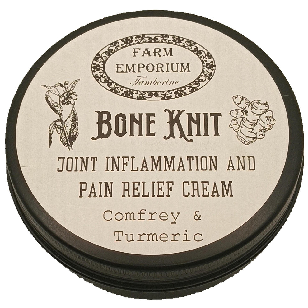 Bone Knit Cream – Comfrey & Turmeric Balm/Salve 90g Tin. Fast-absorbin ...