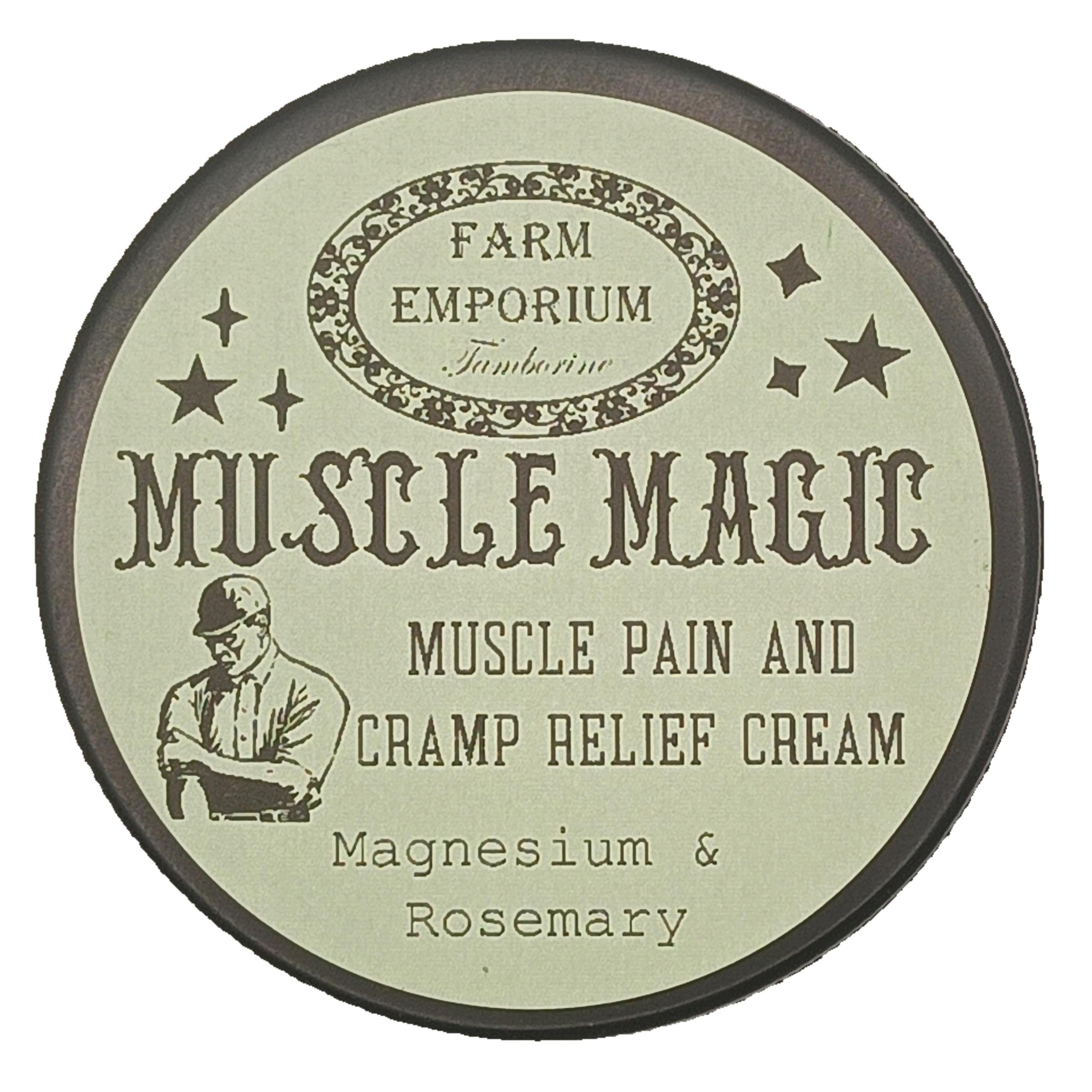 Muscle Magic (Magnesium Cream) 90g Tin–Natural Organic Topical Fast-Ab ...